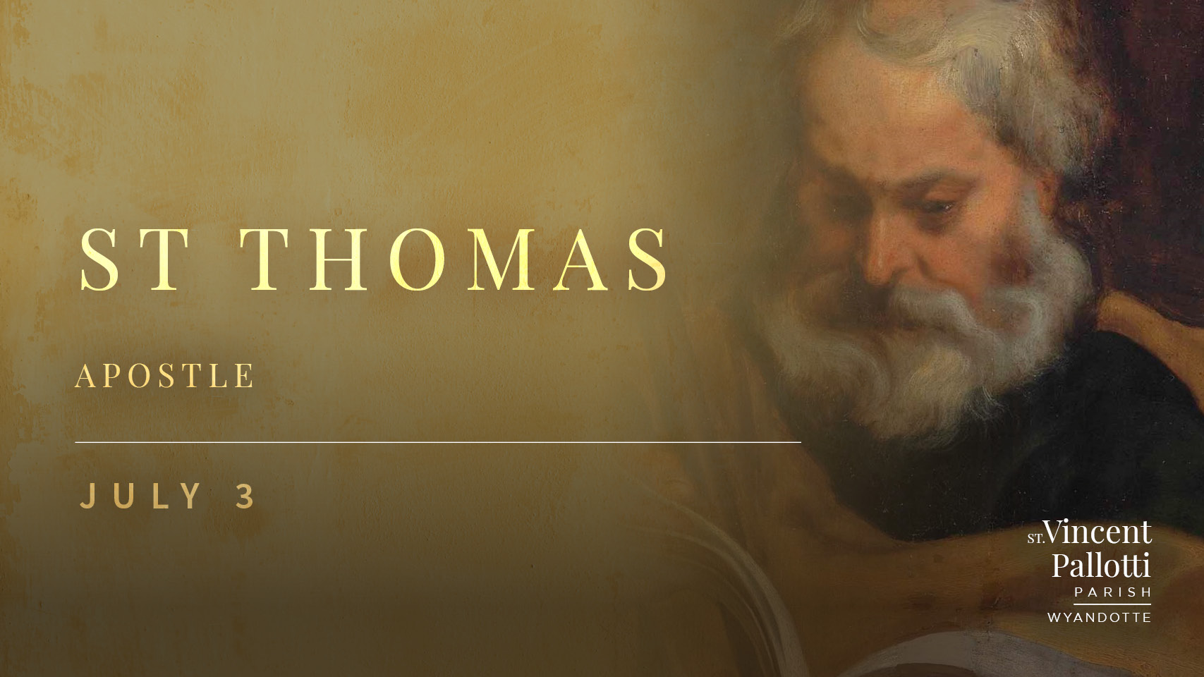 St. Thomas, Apostle – 12:00pm Mass – St. Vincent Pallotti Catholic Church